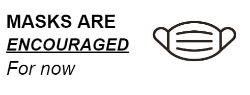 Masks Encouraged For Now in UUFA Spaces - UUFA